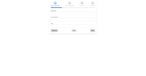 Onboarding Wizard Free React Tailwind Component
