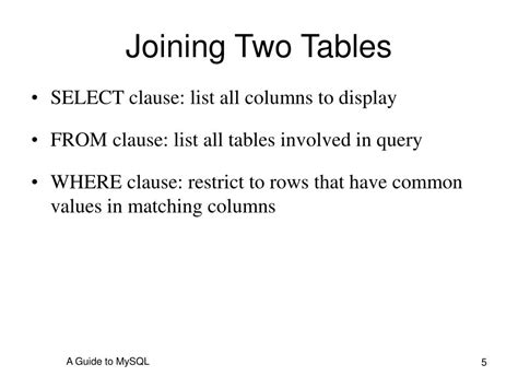 Ppt A Guide To Mysql Powerpoint Presentation Free Download Id4034093