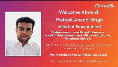 Prateek Anand Singh On Linkedin Drivex An Association Of Tvs Motor Company Indias Biggest