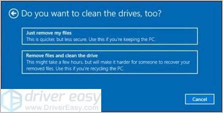 How To Factory Reset An Hp Laptop Step By Step Driver Easy