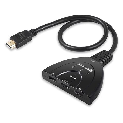 Bn Neoteck 3 Port Full Hd Hdmi Selector Switch With Gold Plated Connector Brand New