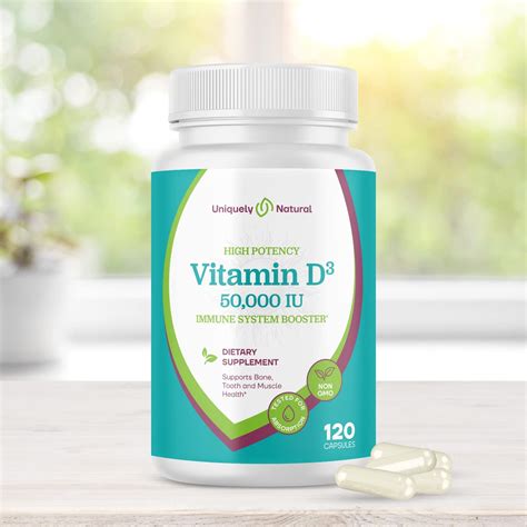 Forestleaf Vitamin D3 50000 Iu Bone Health And Immune