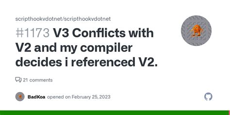 v3 conflicts with v2 and my compiler decides i referenced v2 · issue