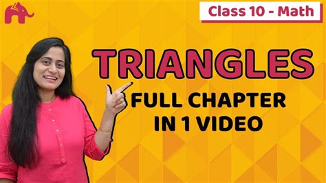 Triangles Class 10 Maths Chapter 6 One Shot Cbse Youtube