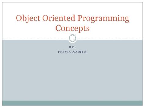 Classes Objects In Java