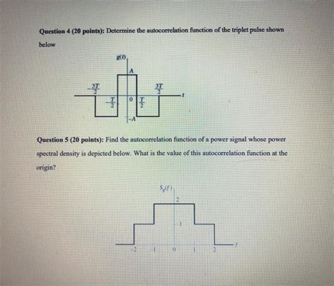 Solved Question Points Determine The Autocorrelation Chegg