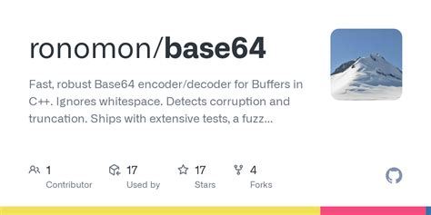 github ronomon base64 fast robust base64 encoder decoder for
