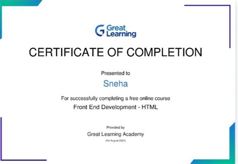 Sneha Singh On Linkedin Thegreatlearning Certification