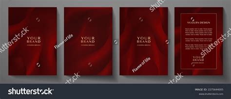 Contemporary Technology Cover Design Set Luxury Stock Vector Royalty