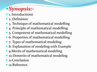 Mathematical Modeling Nikki Pptx