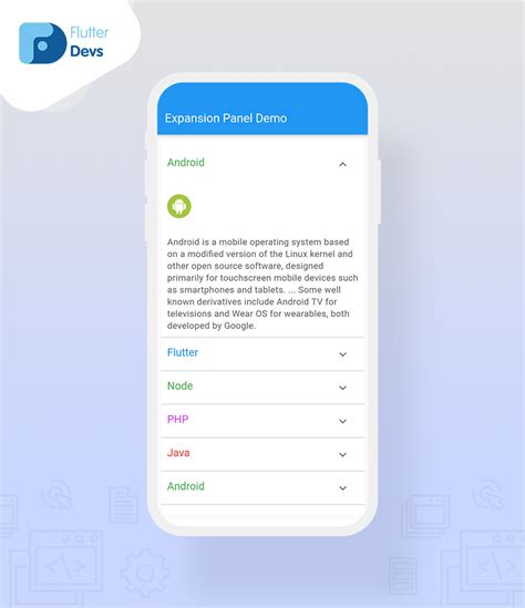 Flutter Expendable List With Expansiontile And Expansionpanel