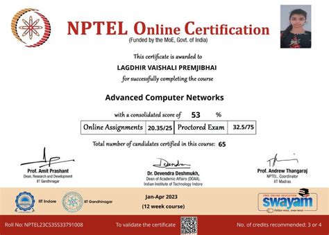 Lagdhir Vaishali On Linkedin Nptel Swayam Connections Iitindore