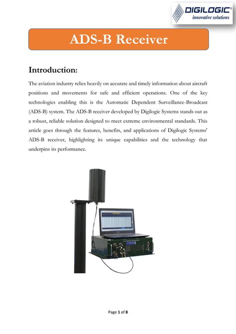 Ads B Receiver From Digilogic Systems Pvtltd