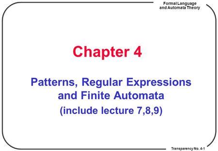 CSE322 Minimization of finite Automaton & REGULAR LANGUAGES - ppt download