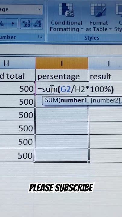 Persentage Find Persentage In Excel Excel Formula Functions Youtube