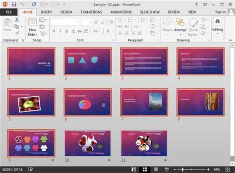 Slide Transitions In PowerPoint For Windows