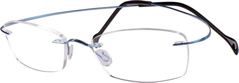 Agstum Flexible Optical Hingeless Gold Eyeglasses Titanium Rimless