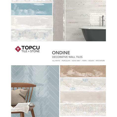 Topcu Ondine 3 In X 12 In Wall Tile Dove Grey Floorzz