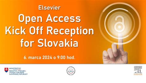 Elsevier Open Access Kick Off Reception For Slovakia VEDA NA DOSAH