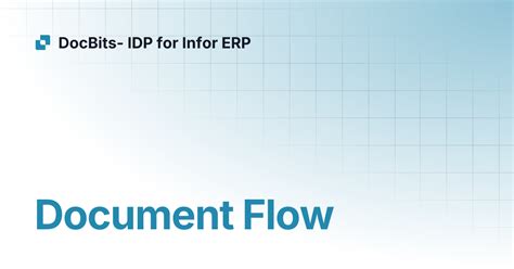 Document Flow Docbits Idp For Infor Erp