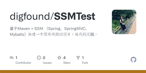 Github Digfound Ssmtest Maven Ssm Springspringmvcmybatis
