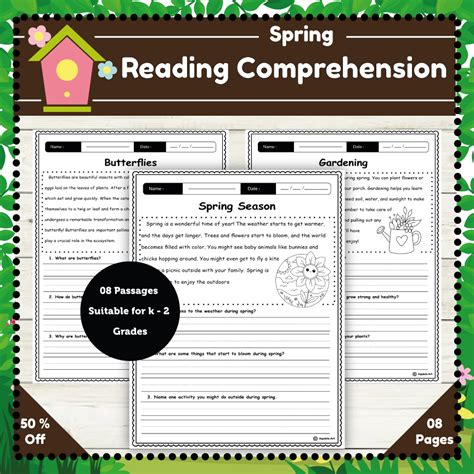 Spring Reading Comprehension Worksheets Made By Teachers