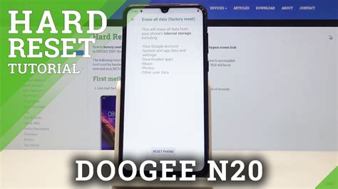 How To Perform Hard Reset In DOOGEE N Wipe Data Remove Files Settings YouTube
