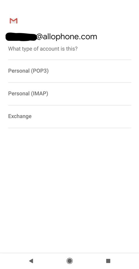 Android Mail Setup Instructions Allo Support