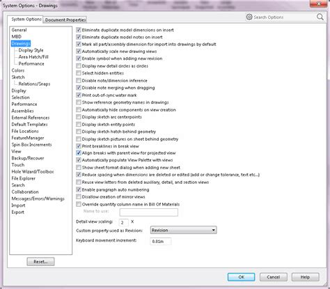 System Options Drawings 2023 Solidworks Api Help