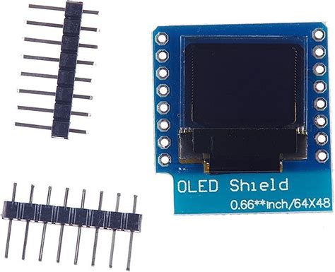 Dollatek Oled Display Module Oled Shield 0 66 Inch 64x48 Lcd Module Iic I2c Interface Amazon