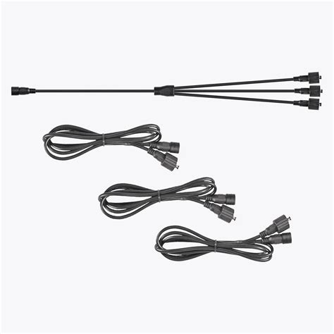 Extension Cable Kit Black DC Plugs AUS4WD