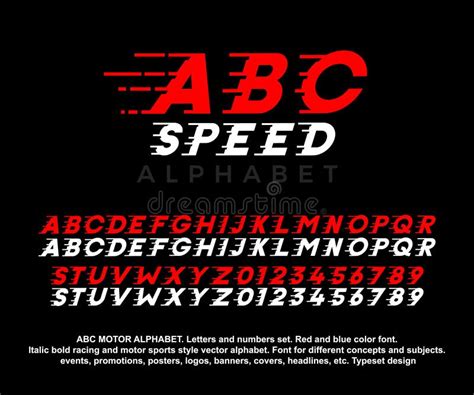 Racing Script Font Stock Illustrations 219 Racing Script Font Stock