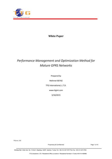 Gprs Kpis Based On Network Performance Pdf It And Internet Support Internet