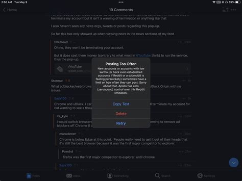 automatically queue comments to try later when rate limiting is reached