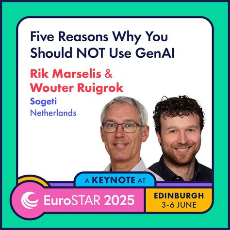 Welcoming Our Second Keynote Speakers To The Eurostar Stage Rik Marselis And Wouter Ruigrok As