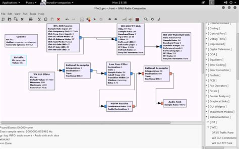MyLinuxandWindows Notes Simple FM Receiver With RTLSDR Dongle And Gnuradio Companion