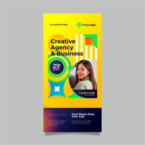 Free Vector Gradient Vertical Banner Template Free Vector Gradient Vertical Banner Template