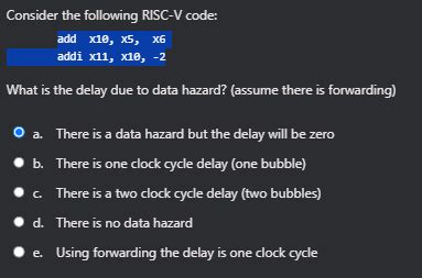 Solved Consider The Following RISC V Code Add X X X Addi Chegg Com