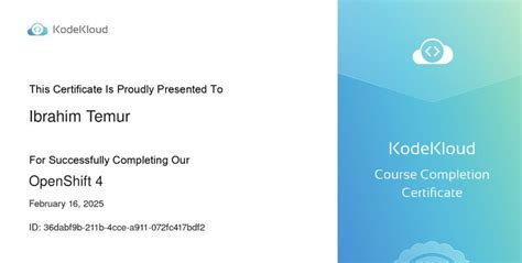 Openshift Kubernetes Devops Cloud Kodekloud Learning