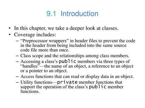 Ppt Classes A Deeper Look Part 1 Powerpoint Presentation Free