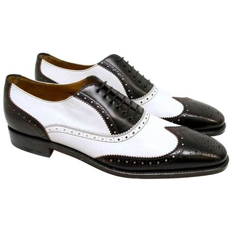 Salvatore Ferragamo Black And White Leather Brogues For Sale At 1stdibs Ferragamo Black And