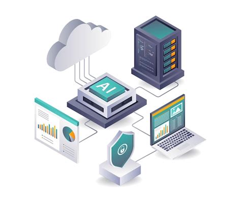 Premium Vector Artificial Intelligence Applications In Cloud Server Development