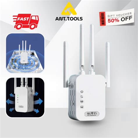 Super Powerful 300Mbps High Speed 4 Wire Wifi Extender Long Range Wifi Extender Shopee Malaysia