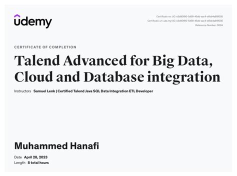 Etldeveloper Talend Udemy Course Samuel Lenk