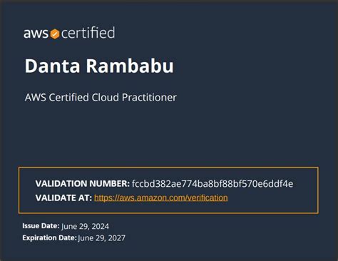 Rambabu Danta On Linkedin Awscertified Cloudpractitioner Aws