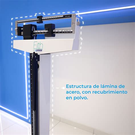 Báscula Con Estadímetro De Alta Resistencia Incluye Plicometro Y Cinta Hergom Medical