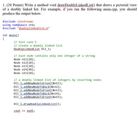 solved 1 20 points write a method void