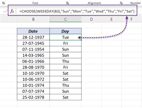 Find Day Name From Date In Excel Xl N Cad