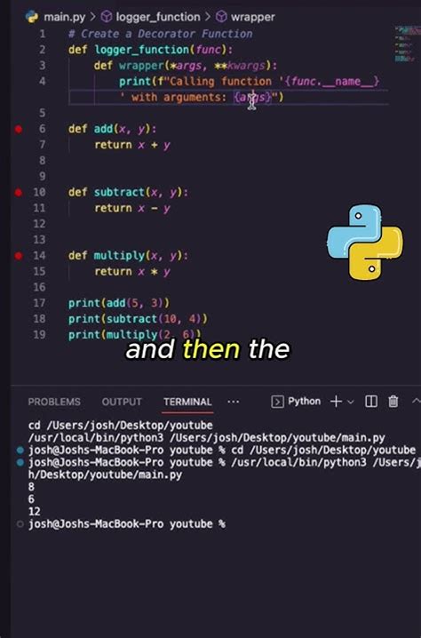 Learn Decorator Functions Pythons Quick Tutorial In 60 Seconds Pythontutorial Shorts Youtube