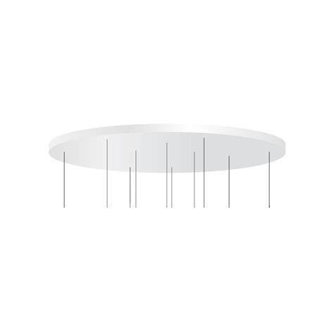 Multi Drop Plate Round 10 Head White
